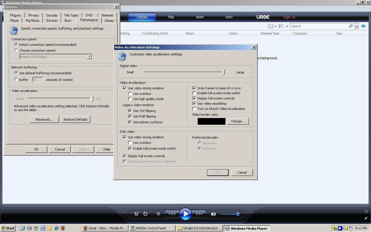 EVGA FAQ - When I play a video in Clone mode with Windows Media Player or Winamp, The video only ...